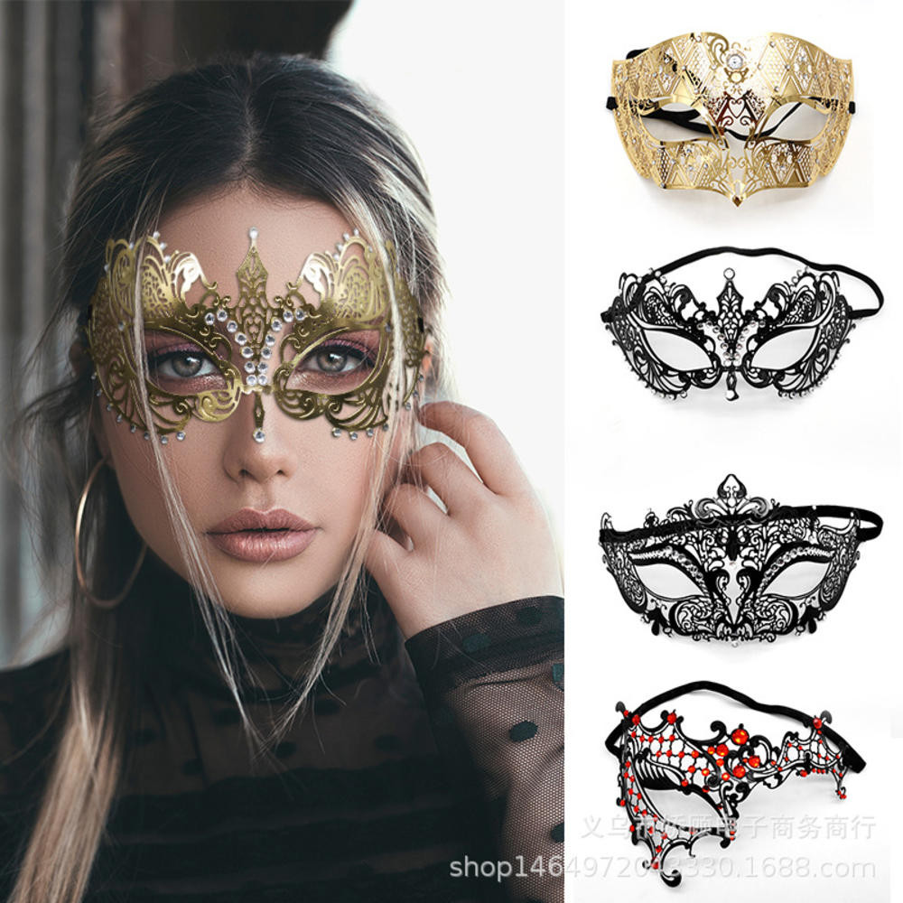 Masquerade Mask For Women Shiny Rhinestone Venetian Party Prom Ball ...