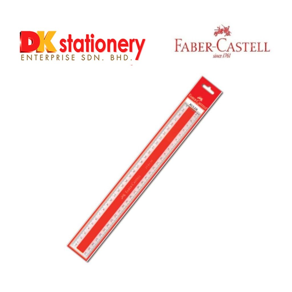 Faber-Castell Plastic Ruler 30cm | Shopee Malaysia