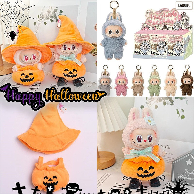 Halloween Series V1 V2 Labubu Doll Clothing Plush Vinyl Blind Box Doll ...