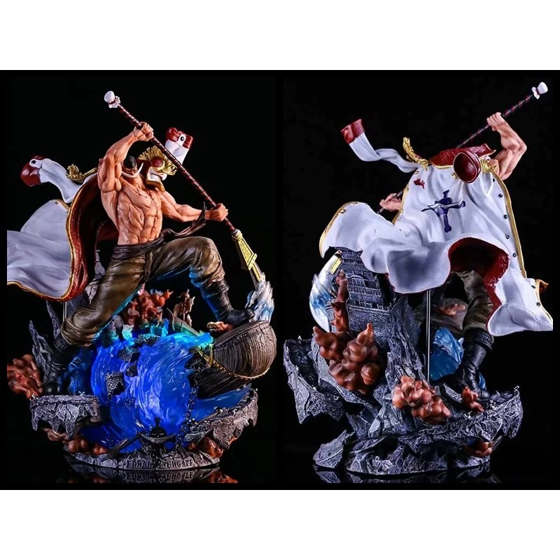 One Piece JM Four Emperors Whitebeard Top War Can Luminous Statue Scene ...