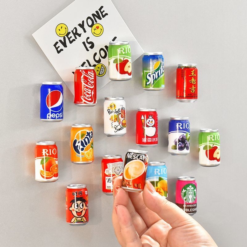 Soda Bottle Sprite Fanta Cola Drink Refrigerator Sticker Magnet Three ...