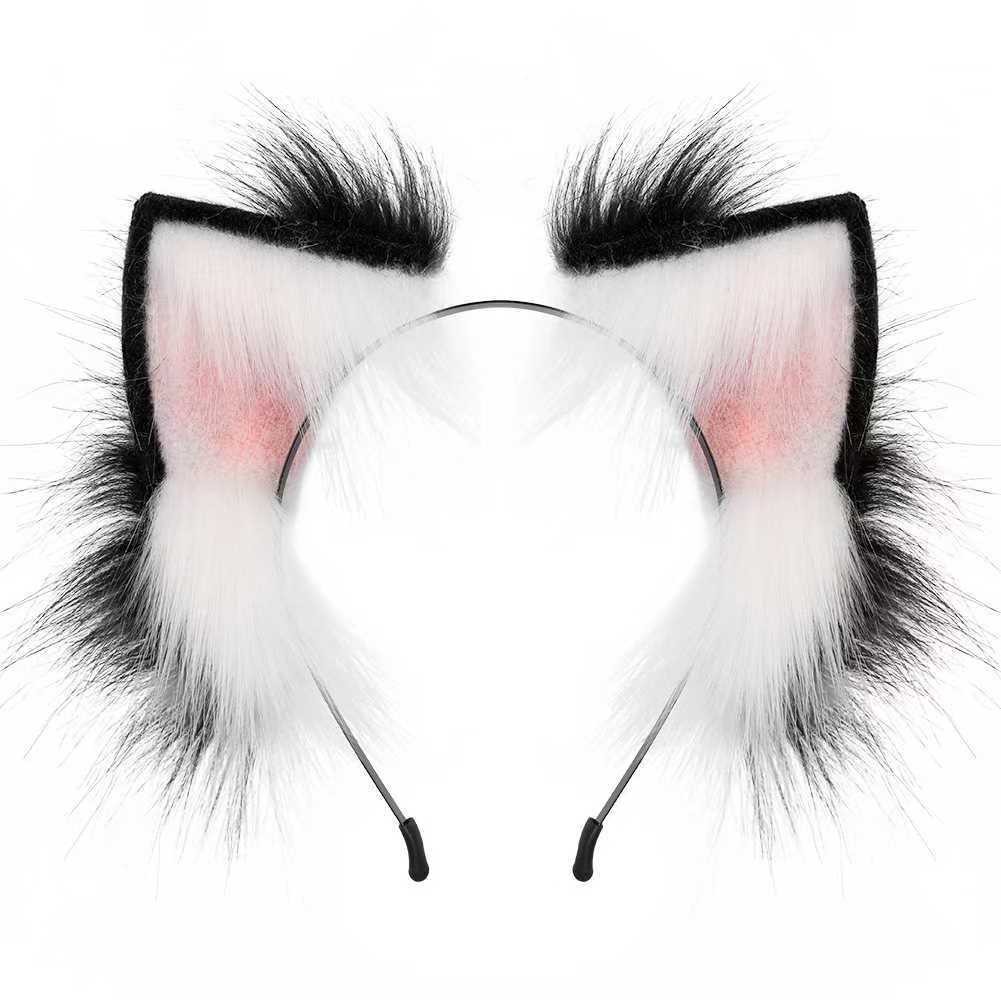 Cute Cat Ear Hair Accessories COSPLA Cat Ear Simulation Animal Ear ...