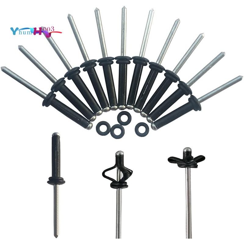 20 Pcs Tri-Grip Rivet with 20 O Rings Long Grip Tri-Fold Tri Bulb for ...