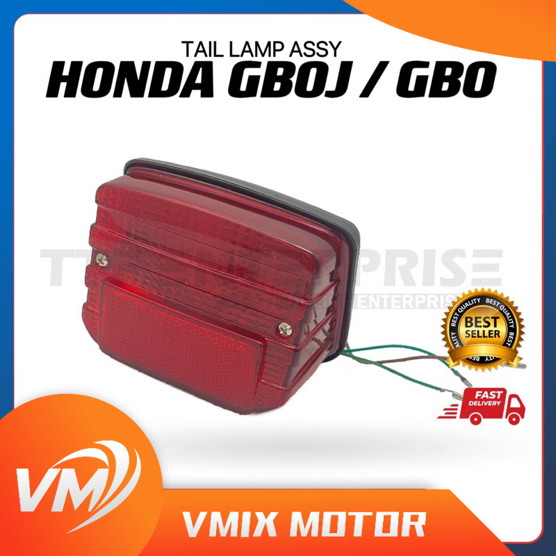 HONDA GBO / GBOJ TAIL LAMP ASSY + SOCKET + BULB ( FULLSET ) LAMPU ...