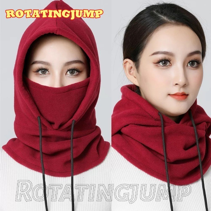 Hooded Face Mask Scarf Hat - Fashion, Simple, Adjustable - Unisex ...