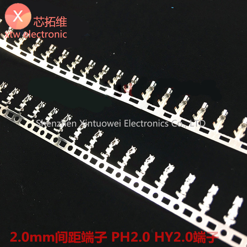 100Pcs/lot PH2.0 Terminal HY2.0 Terminal Wiring Terminal Cold Crimping ...