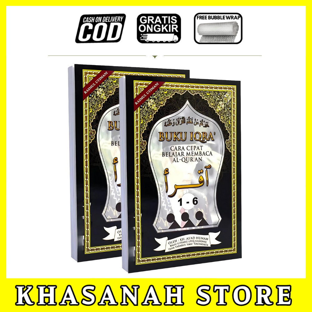 Iqro Rasmul Ottoman Book Iqra Bundle Volumes 1 to 6 A5 Size Original ...