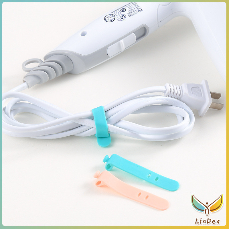 LD Cable Silicone Strap Silicone Cable Organizer Clips WireCord Winder ...