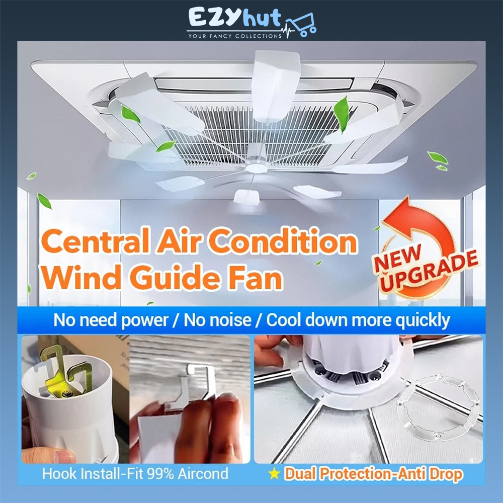 Aircond Guide Fan Cassette Aircon Central Fan 360° Aircond Wind ...
