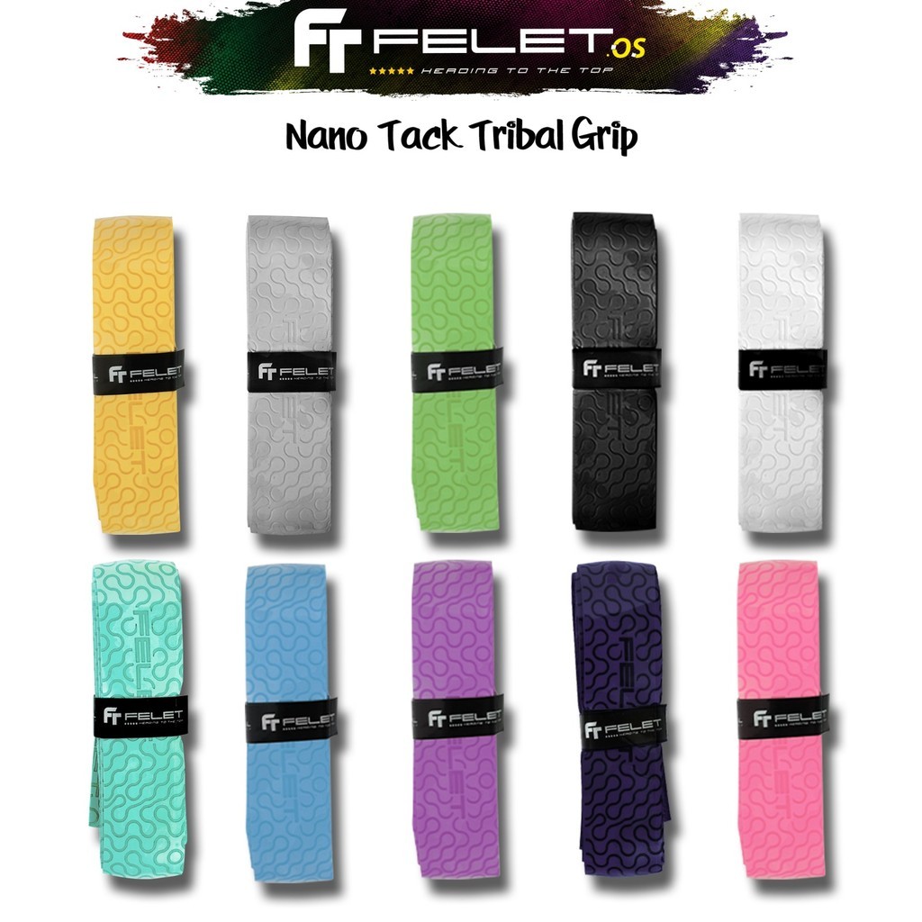 FELET Nano Tack Tribal Grip Anti-Slip Pickleball & Badminton Grip 100% ...