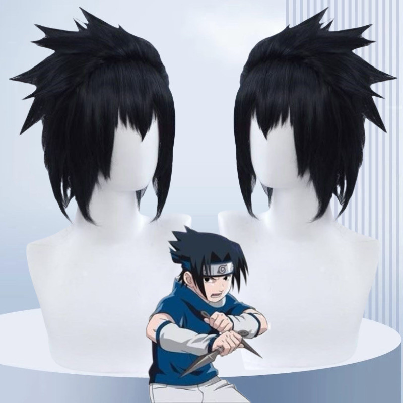 Sasuke Wig cos Uchiha Naruto Anti-warping Hairy Sky cosplay Two ...