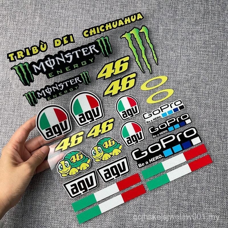 AGV Rossi Rossi Helmet Sticker No. 46 Motorcycle Sticker Waterproof ...