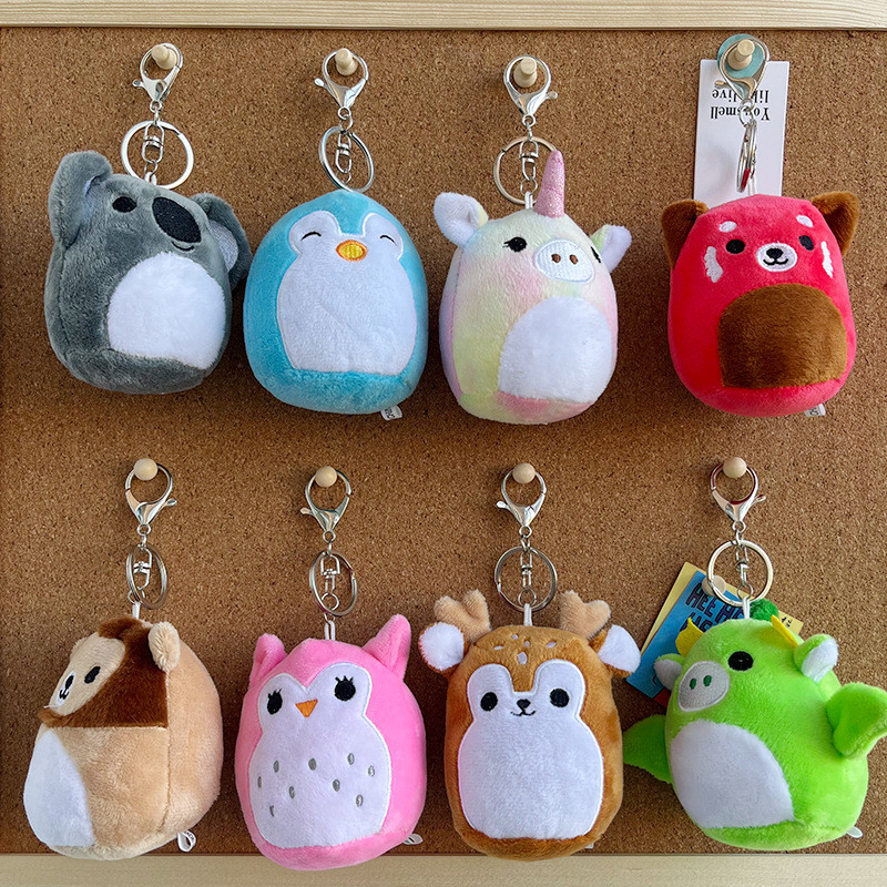 Squishmallow Keychain Plush Toys Soft Stuffed Animals Cute Collectible ...