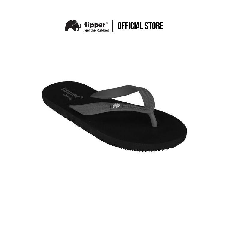 Fipper Selipar Comfy Getah Grey (Dark) - Fipper Slipper Comfy Rubber ...