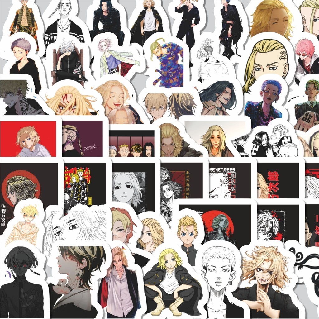 100Pcs Tokyo Revengers Anime Sticker Cutting Pack Stickers Cute Cool ...