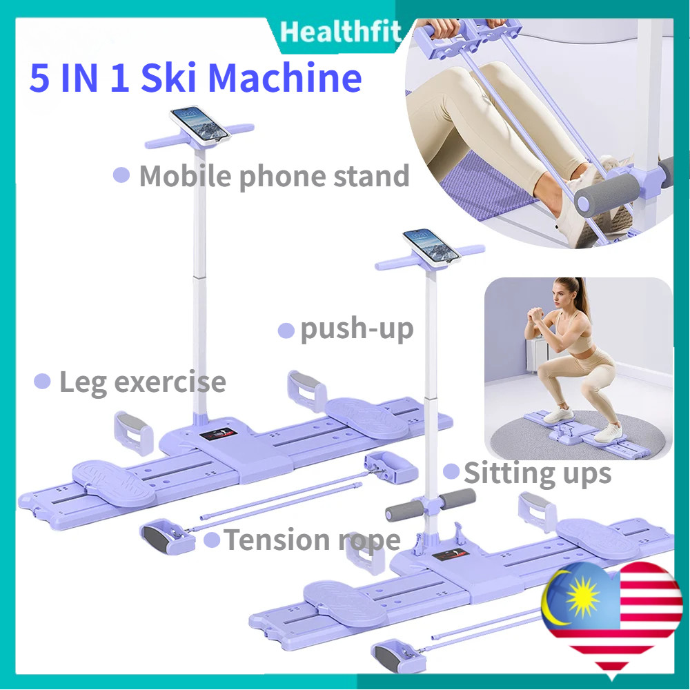 【Malaysia Stock】5 IN 1 Skiing Machine Leg-Shaped Floor Muscle Exercise ...