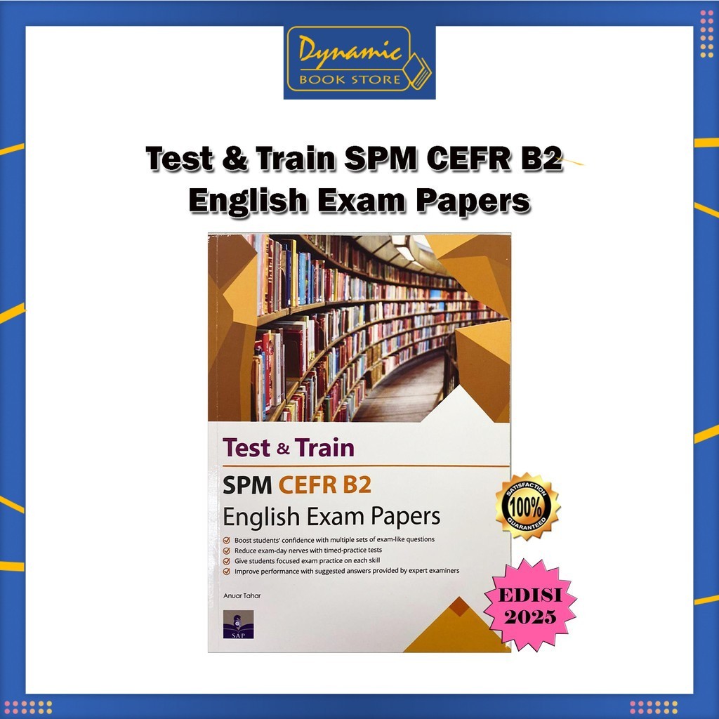Buku Latihan : Test & Train SPM CEFR B2 English Exam Papers | Shopee ...