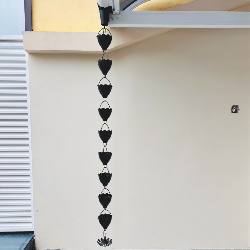 Outdoor Rain Drainage Rain Chain Temple Roof Villa Falling Water Drain ...