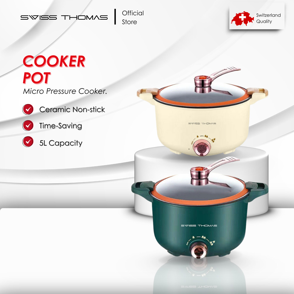 Swiss Thomas Micro-Pressure Cooker Multi-Function Electric Hot Pot ...