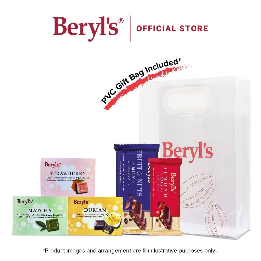 Beryl's Set Coklat Dengan Beg PVC - Set A | Beryl's Assorted Chocolate ...