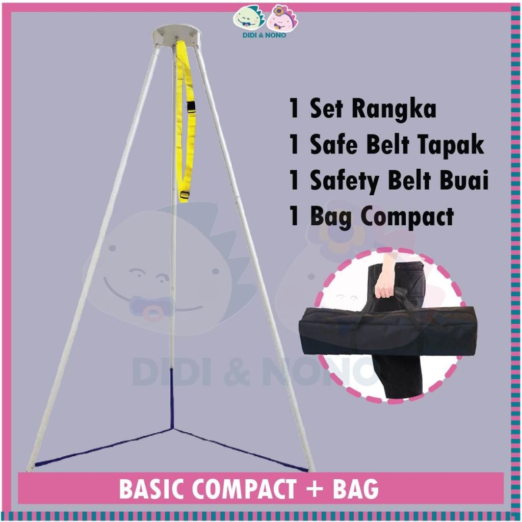 AYOTO COMPACT 5kgs rangka besi buai travel baby cradle buaian SPRING ...