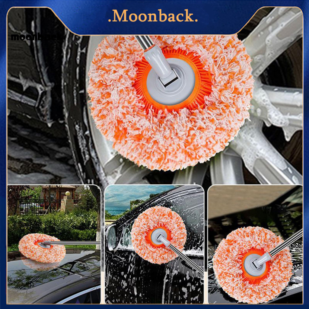 Moon Stainless Steel Mop Dual Cleaning Mop 360 Degree Rotating Wet Dry ...