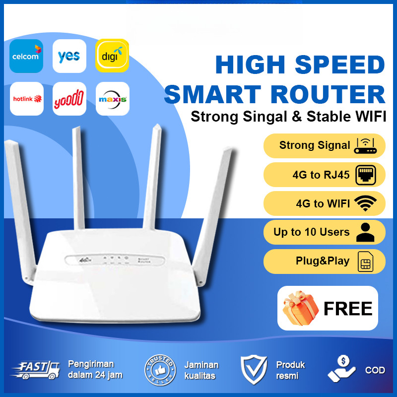 Router WiFi 4G LTE Modem C300 Simcard Sokong Banyak Peranti Sambungan ...