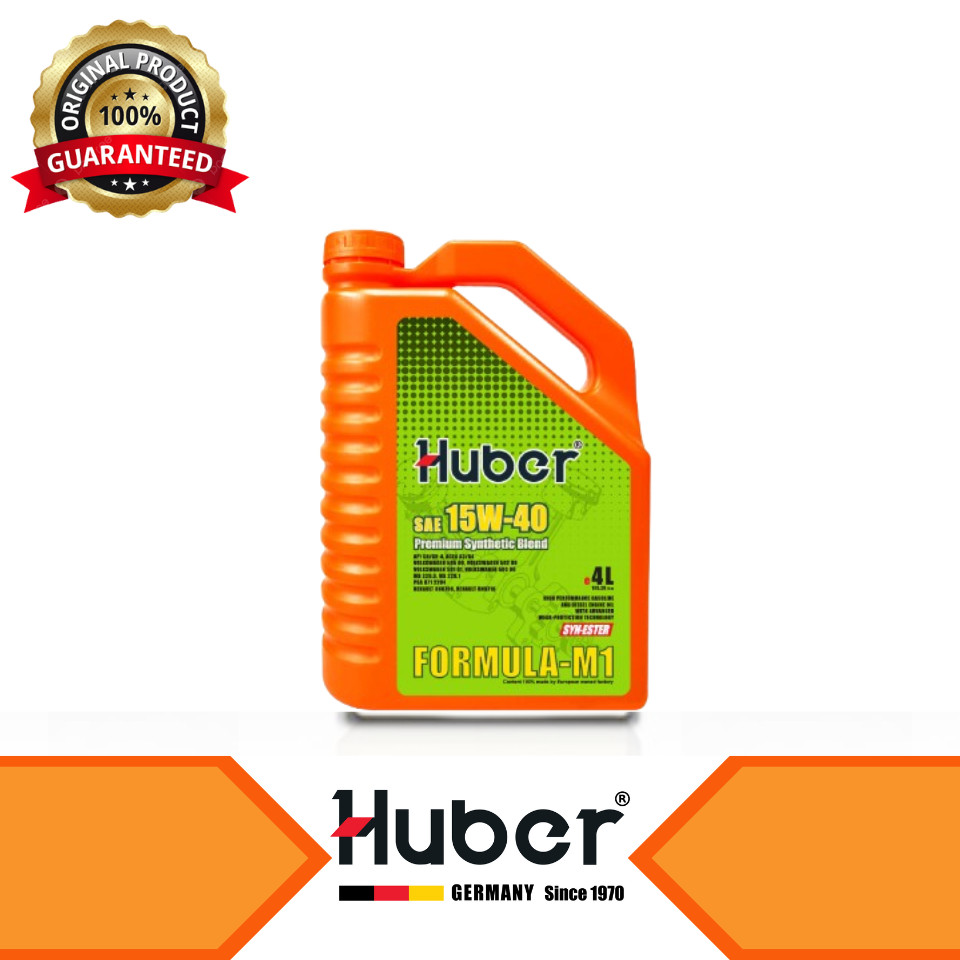 HB M1-4 Huber 15w40 Formula M1 Semi Synthetic Engine Oil 4L | Shopee ...