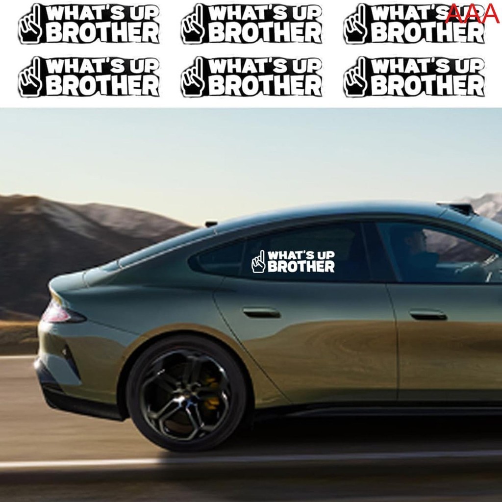 What's Up Brother Car Decal Sticker Funny Sketch Sticker Decal | Shopee ...
