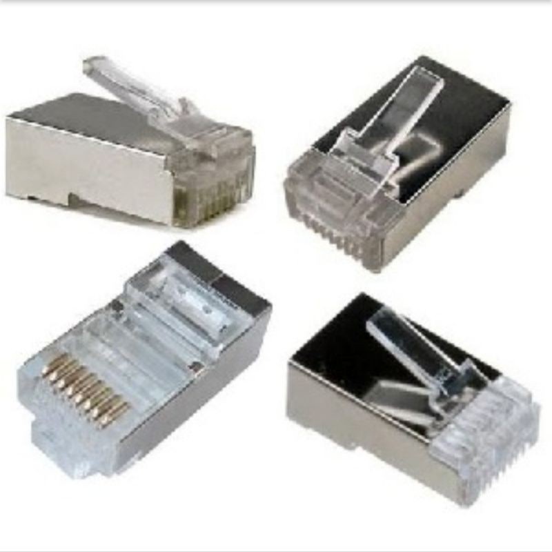Rj45 Connector STP Cat 5E Cat 5E Connector Retail | Shopee Malaysia