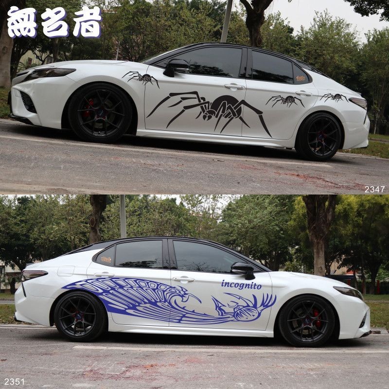 7.12 Marvel Spider-Man Car Sticker Car Body Garland Modified Sticker ...