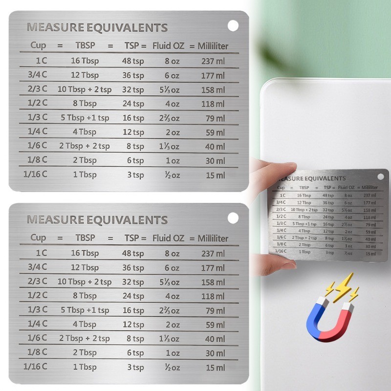 1Pc Universal Kitchen Stainless Steel Scale Plate Refrigerator Sticker ...