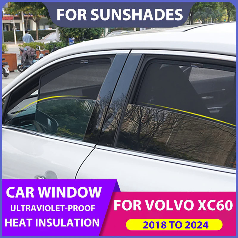 Magnetic Car Window Sunshades For Volvo XC60 2018 2019 2020 Passenger ...
