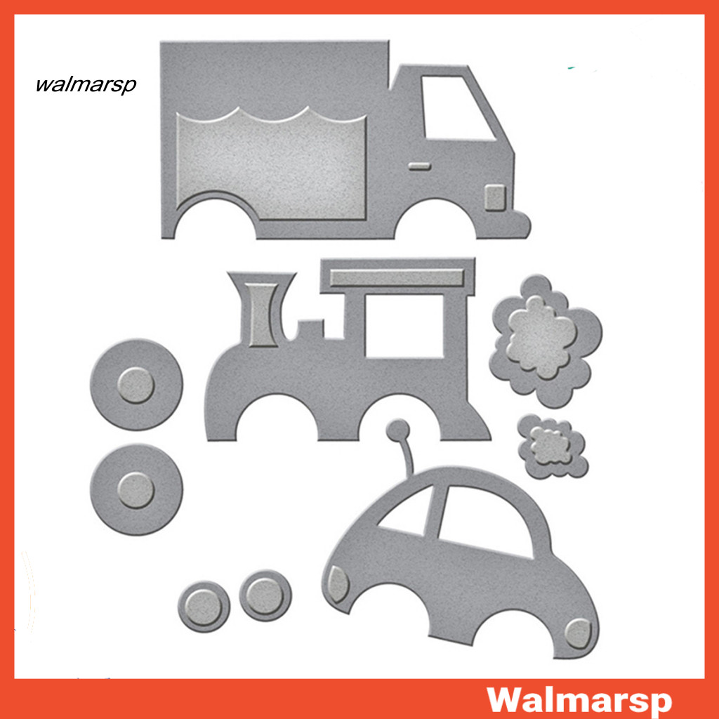 [WMP] Cartoon Car Design Cutting Die Kid Craft Stencil Paper Card Decor ...