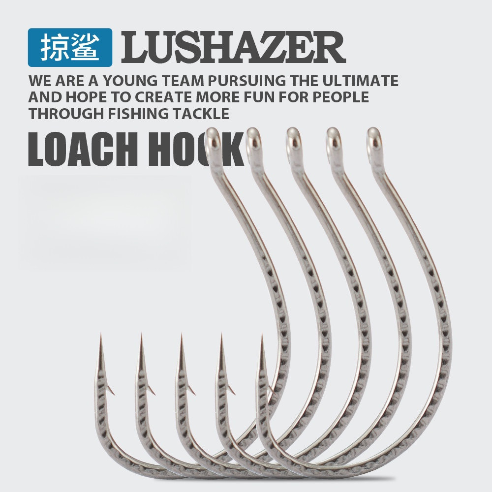 Swept shark | 20 pieces of dragon scales reinforced Loach Fishing hook ...