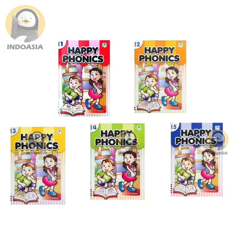 HAPPY PHONICS-READER -LEVEL 1-5 X 1BOOK | Shopee Malaysia