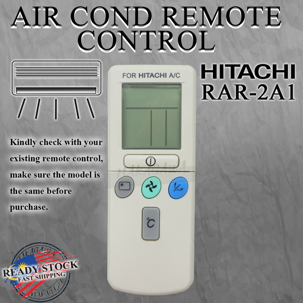 HITACHI AIRCOND REMOTE CONTROL REPLACEMENT FOR HITACHI RAS-18CH1/RAS ...