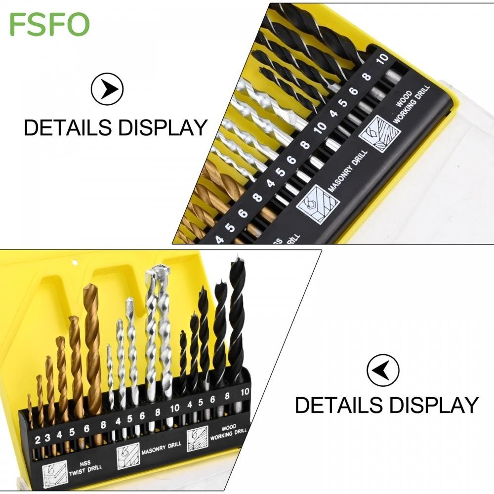 Ultimate Drilling Performance 16pcs Wood Drill Bit Set for Metal Cement ...