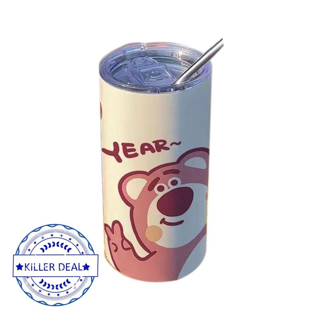 Strawberry Bear Ice-preserving Portable Cup Iced Americano Strawberry ...