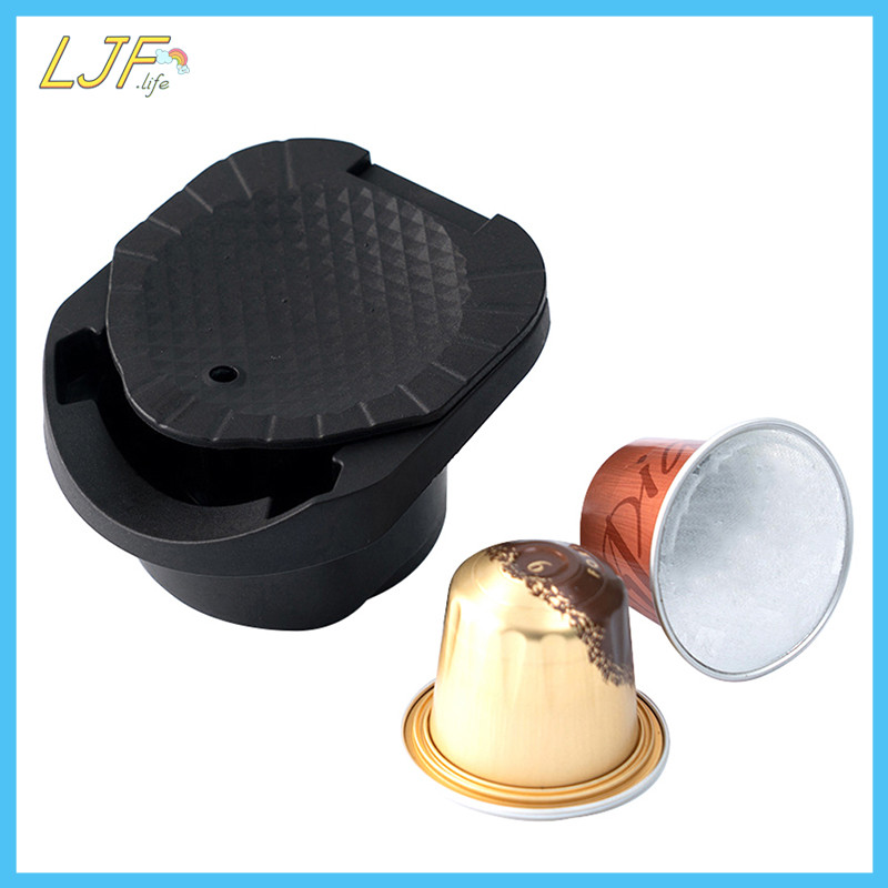 LJF Reusable Coffee Capsule Adapter for Dolce Gusto Genio S Crema Pod ...
