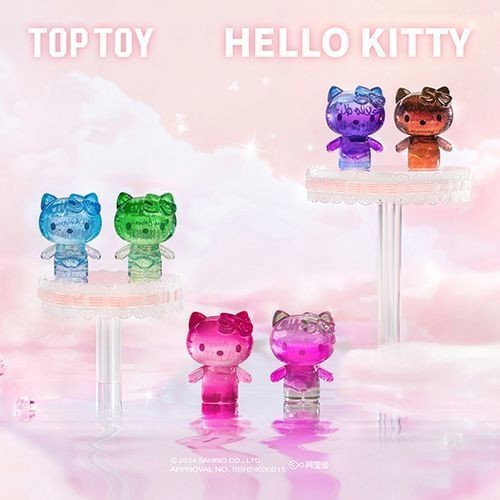 TOPTOY Hello Kitty 50 ulang tahun Candy Series Trendy Play Blind Box kit garaj alat letak barang ...