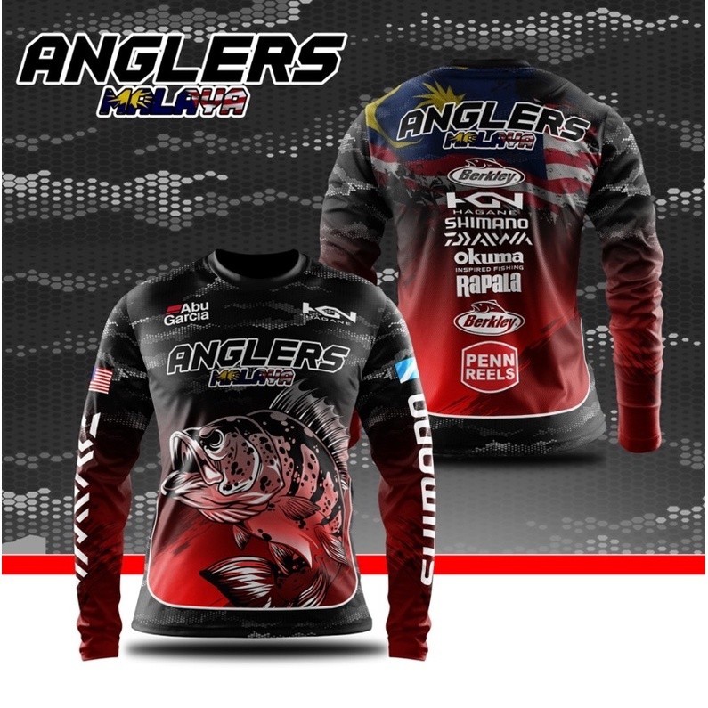 Anglers Malaya Sublimation Tshirt | Shimano | Abu Garcia | Baju ...