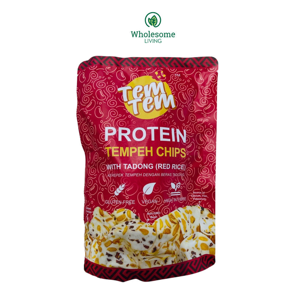 Tem Tem Tempeh Chips (Red Rice) 100g x1 | Shopee Malaysia