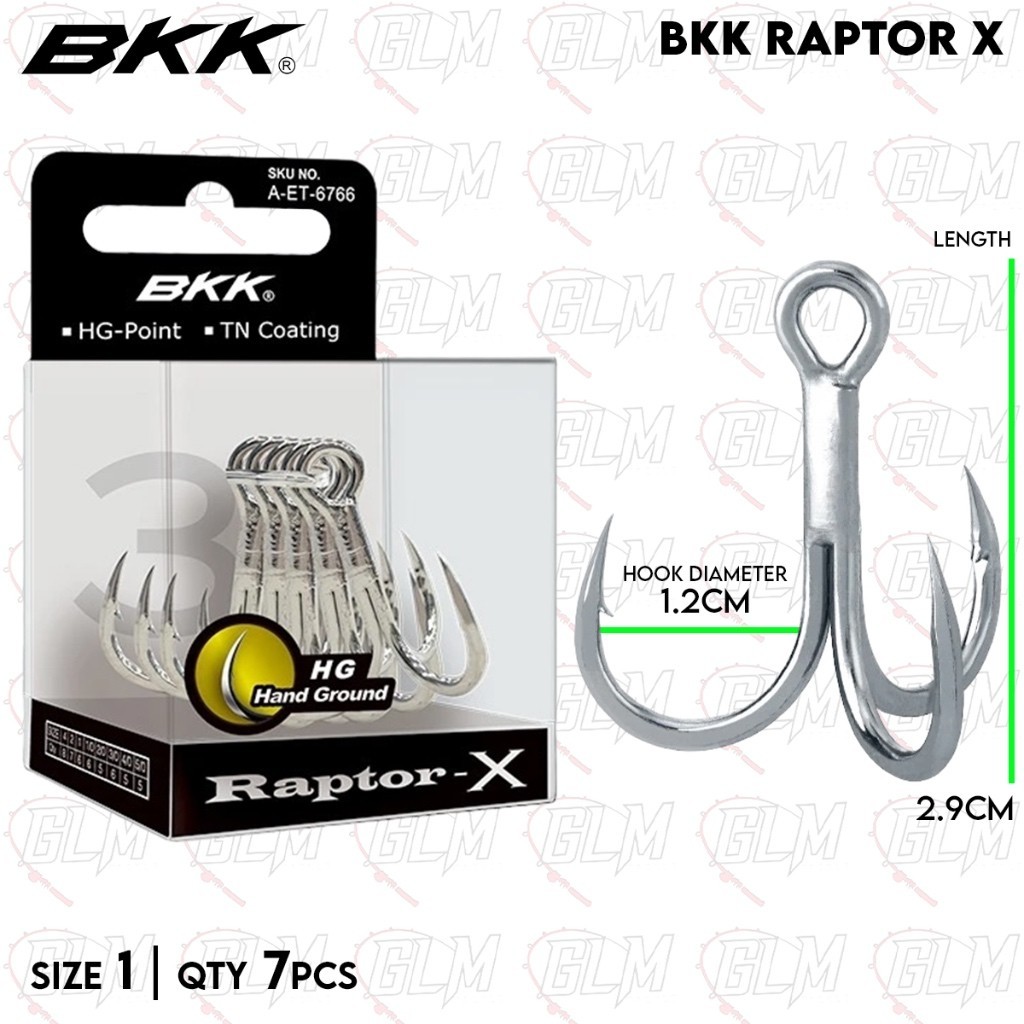 BKK RAPTOR-X TREBLE HOOK 3X FISHING HOOK | Shopee Malaysia