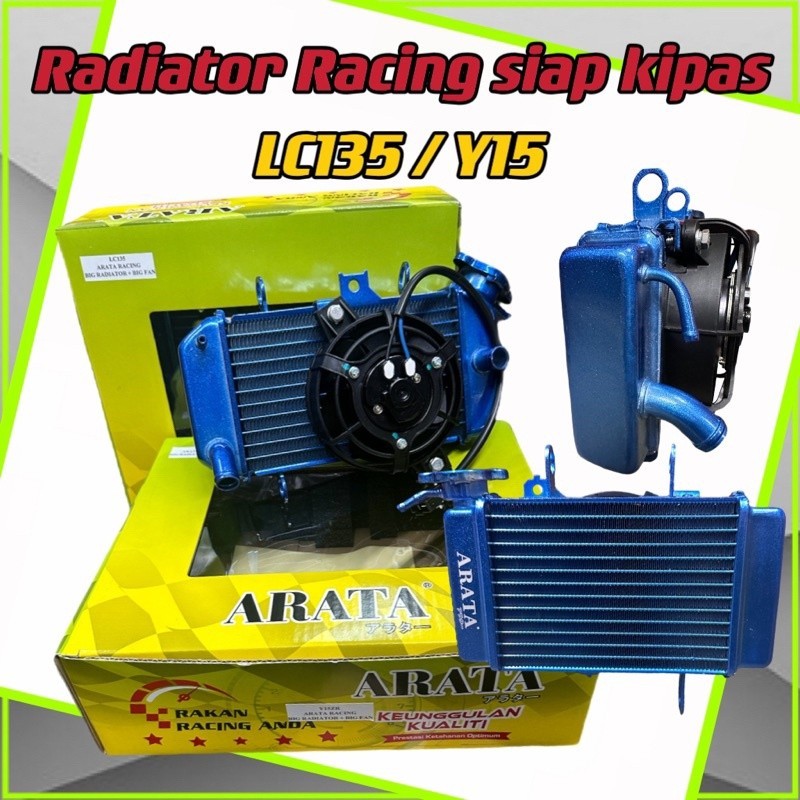 arata radiator racing with big fan LC135 Y15 tangki air cooland siap ...