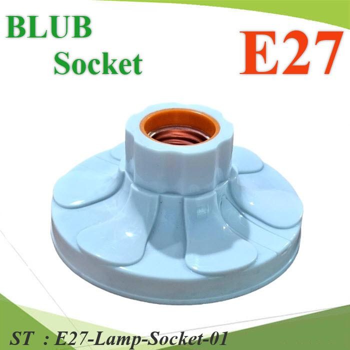 E27 Base Lamp Holder Wall Mount Ceiling E27 Screw Cap LED Round Model ...