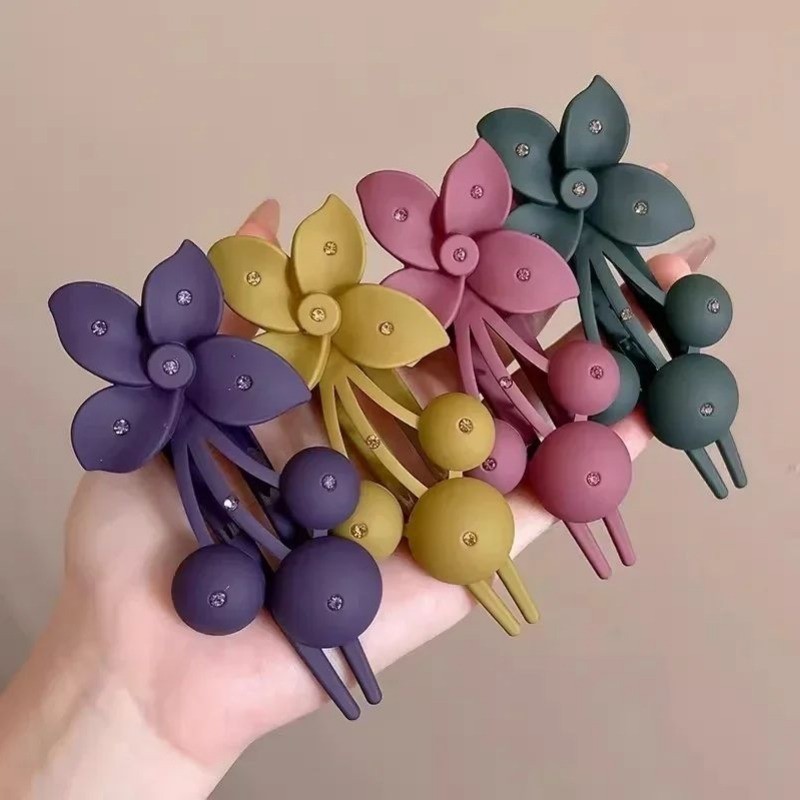 Flower Alligator Hair Clips, Medium French Curved Flat Duckbill,Hair ...