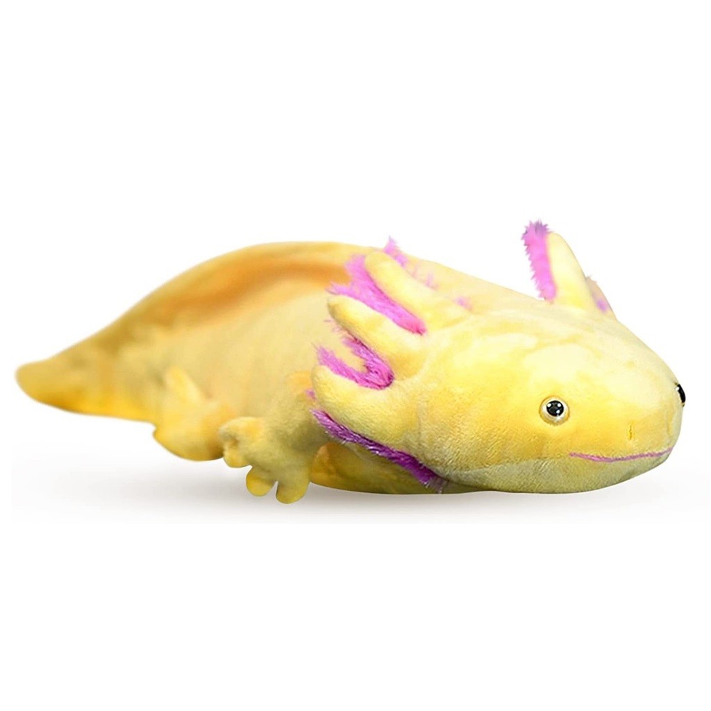 Simulation Axolotl Plush Toy, 18 Inch Realistic Axolotl Fish Soft ...