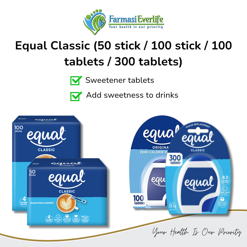 Equal Classic (100's/50's/100tablet) | Shopee Malaysia