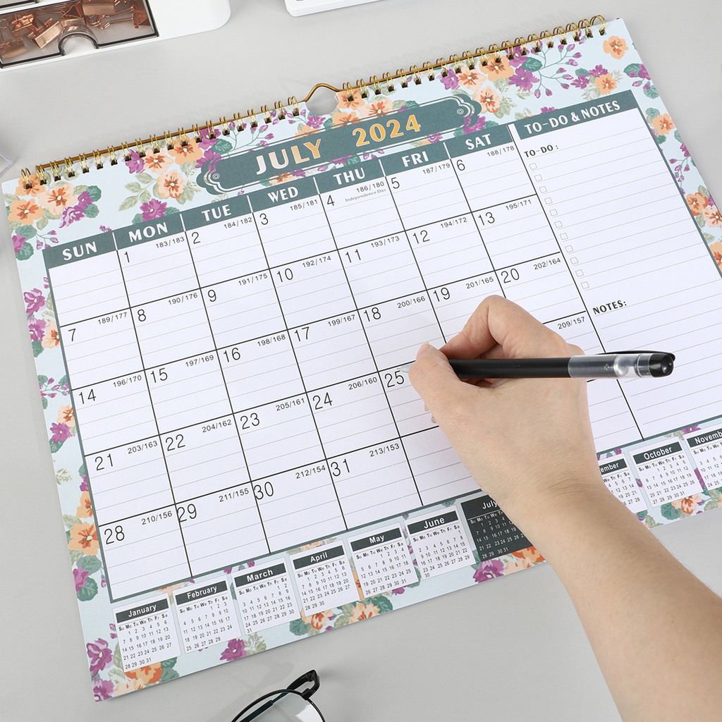 HOSTY 2024 Desk Calendar - January 2024 To December 2024 - Desk ...